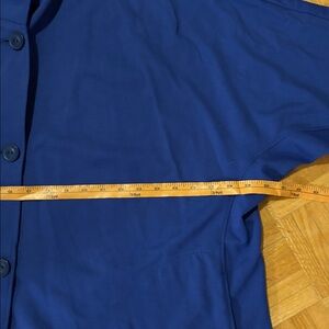 Toni T | Jackets & Coats | Toni T Vibrant Blue Buttonup Cape | Poshmark